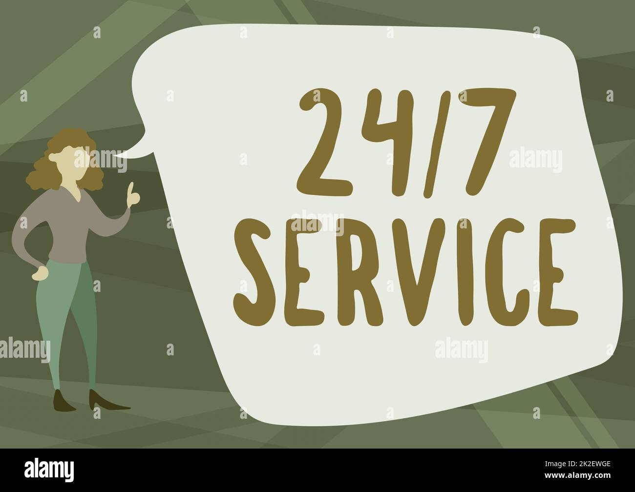 Hand writing sign 24 Or 7 Service. Conceptual photo service that is ...