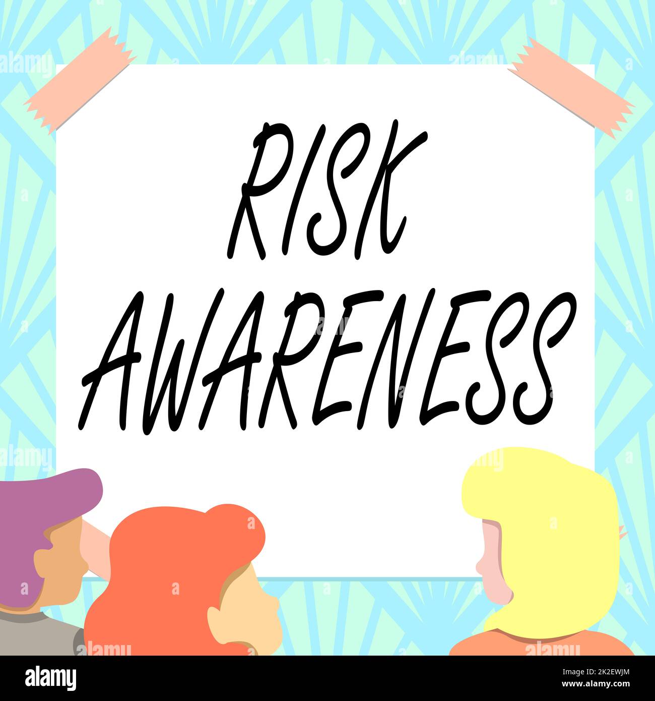 Hand writing sign Risk Awareness. Concept meaning recognizing factors ...