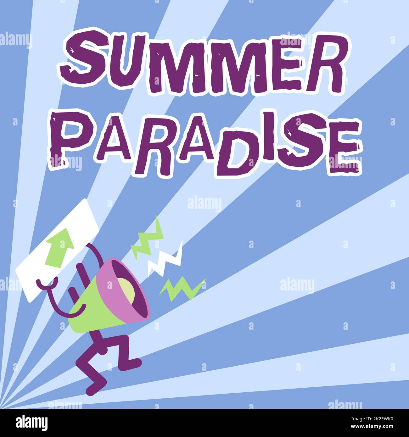 Inspiration showing sign Summer Paradise. Business overview Spending ...