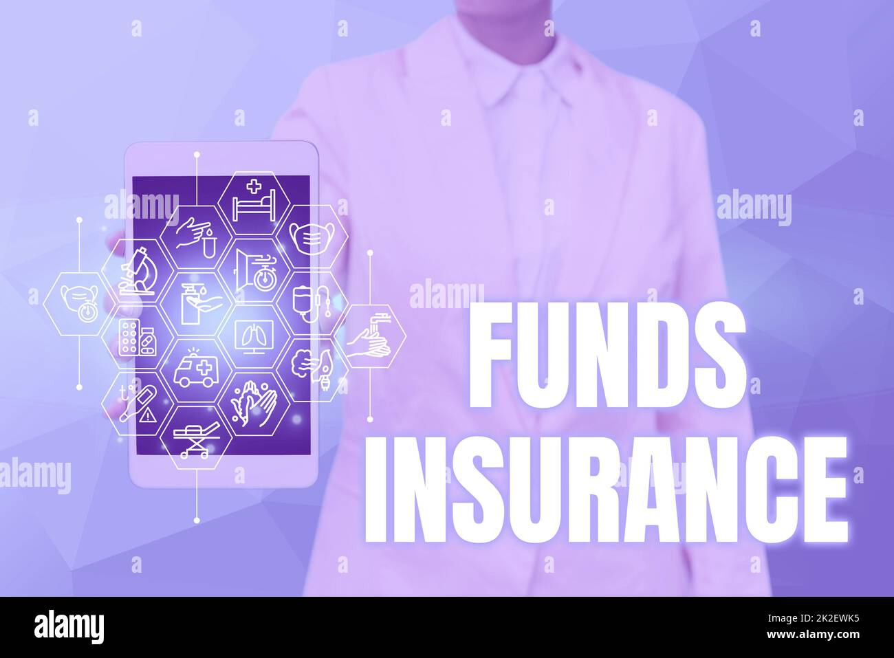 Text showing inspiration Funds Insurance. Internet Concept Form of ...