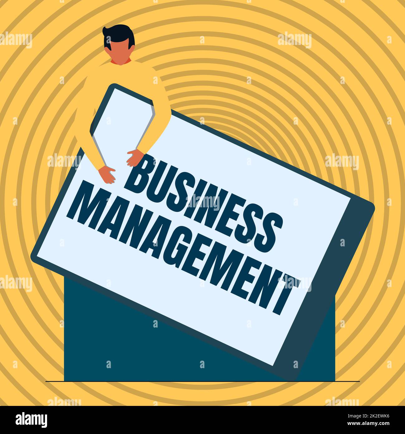 Handwriting text Business Management. Business idea Overseeing ...