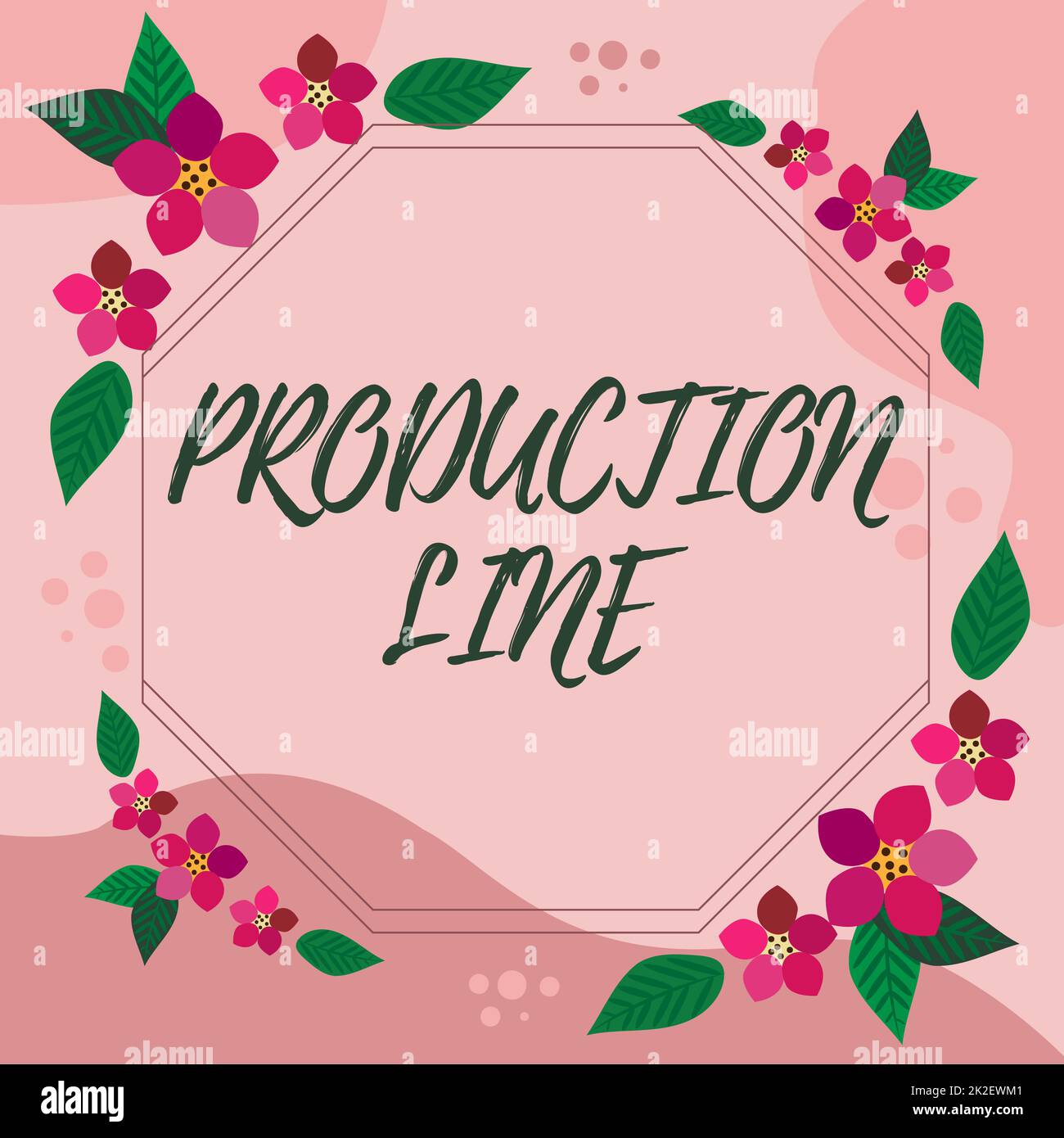 Conceptual display Production Line. Internet Concept set of sequential ...