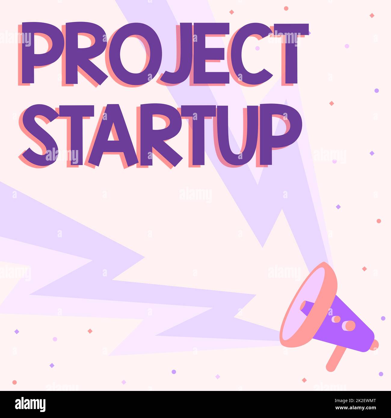 Sign displaying Project Startup. Business overview a project done on ...