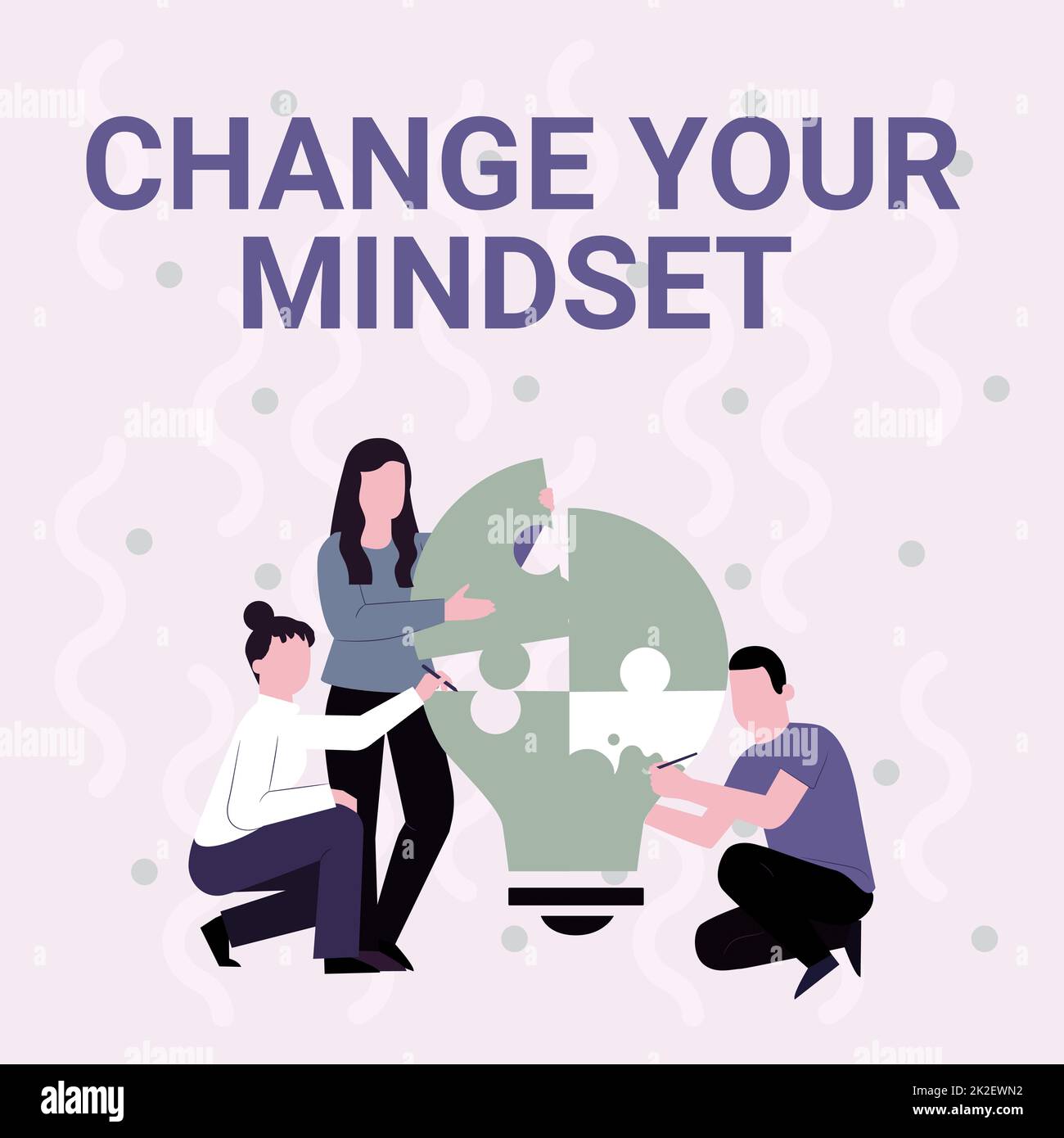 Text showing inspiration Change Your Mindset. Business concept fixed ...