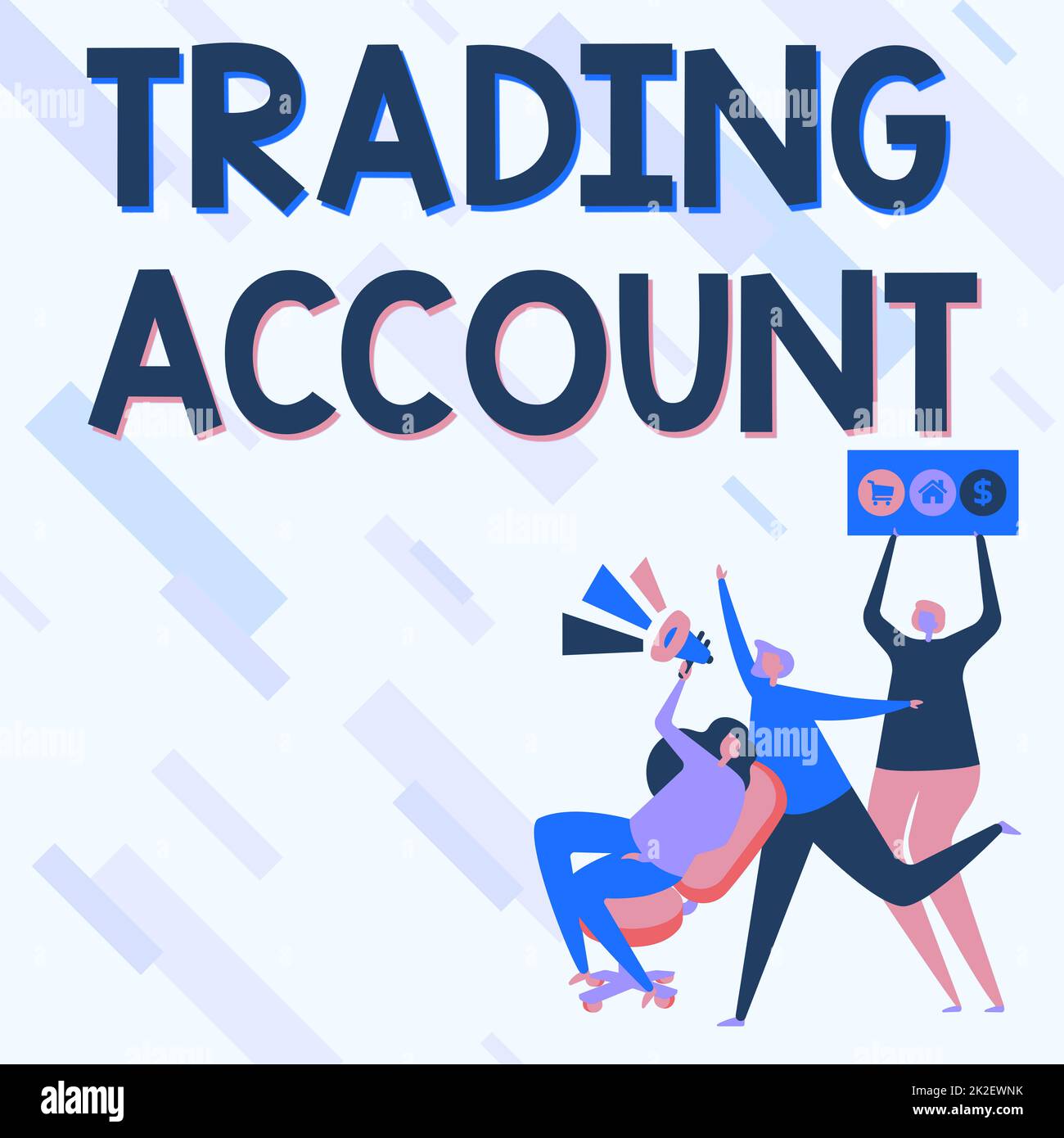 Writing Displaying Text Trading Account Business Idea Investment Account Having Securities Cash