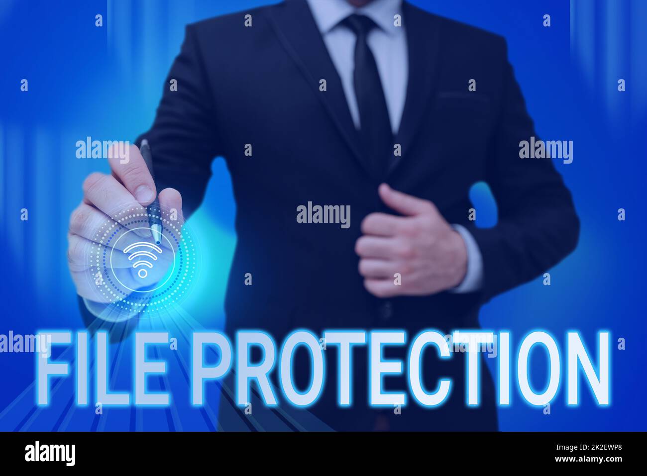 Text sign showing File Protection. Conceptual photo Preventing ...