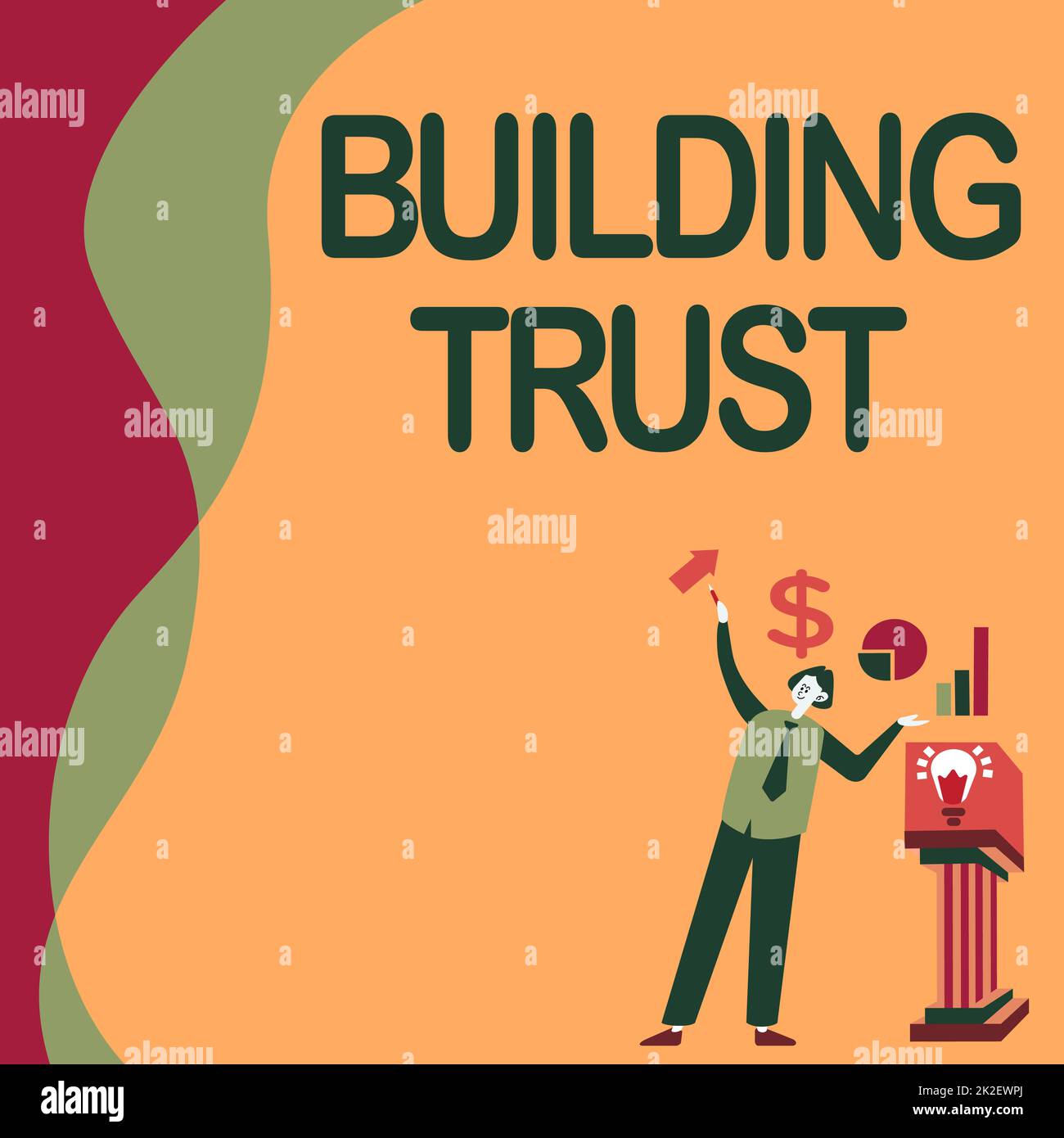 Inspiration showing sign Building Trust. Conceptual photo activity of ...