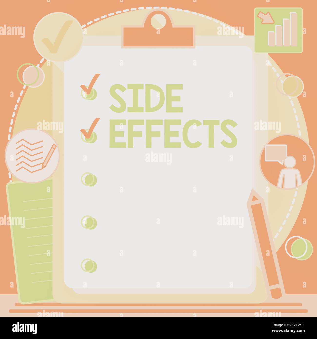 Conceptual caption Side Effects. Business approach An unintended ...