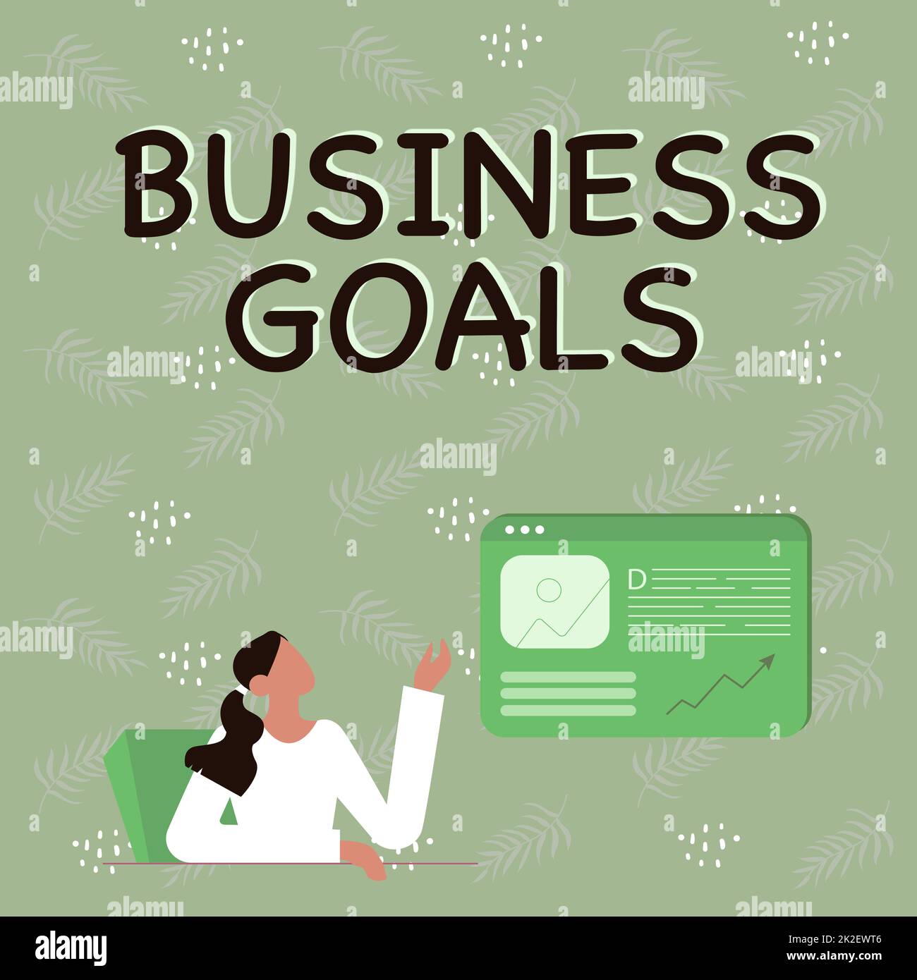 Sign displaying Business Goals. Conceptual photo Expectation to ...