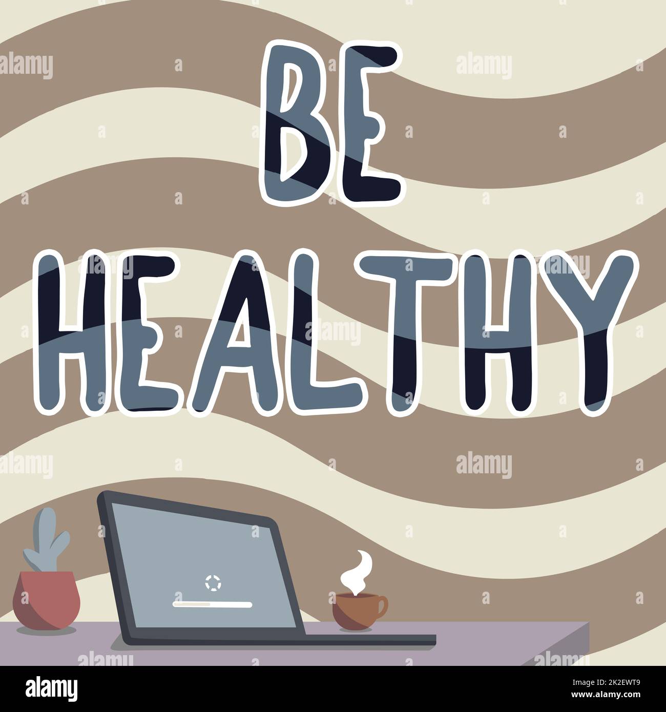 Text showing inspiration Be Healthy. Internet Concept to be vigorous ...