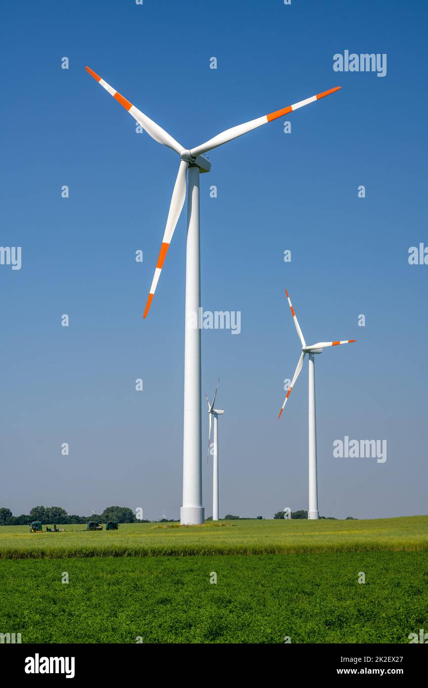 Wind turbines on modern hi-res stock photography and images - Alamy