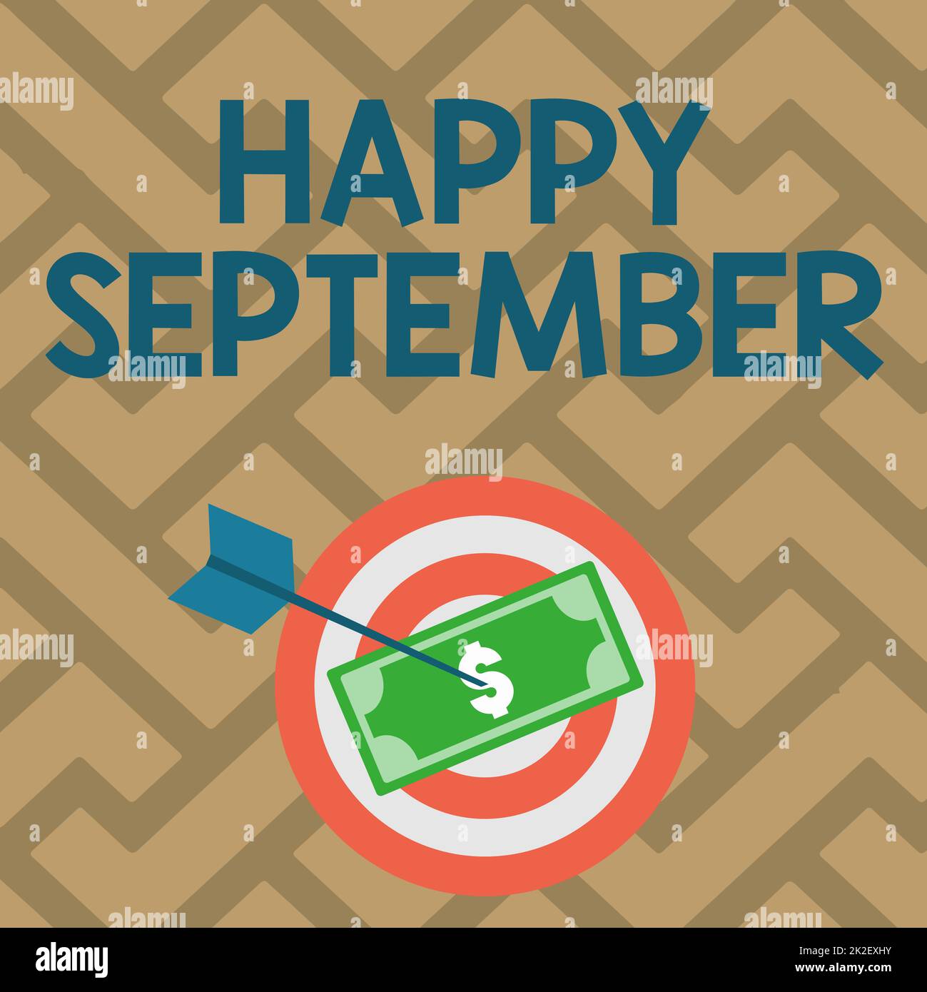 Conceptual display Happy September. Business overview welcoming the joy ...