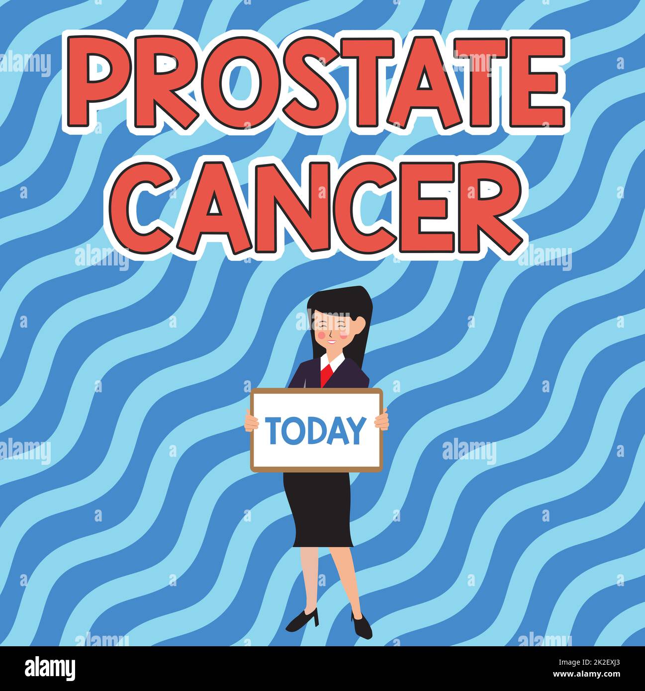 Sign Displaying Prostate Cancer Internet Concept Cancer That Occurs In The Gland Of Male