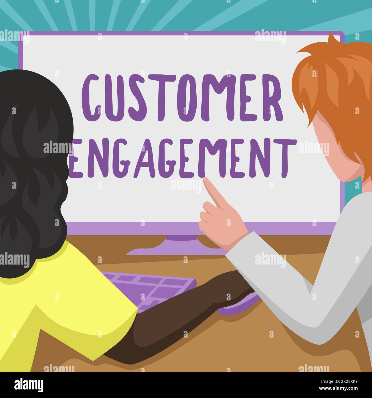 Handwriting text Customer Engagement. Business approach the emotional ...