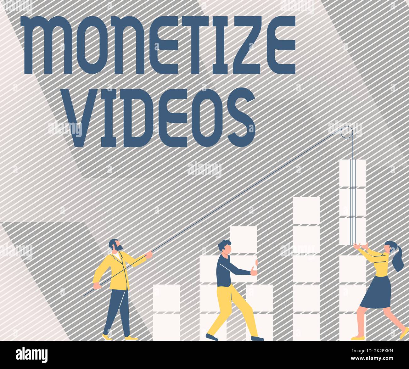 Sign displaying Monetize Videos. Business concept process of earning ...