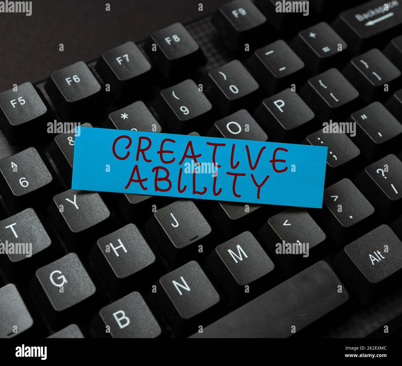 Conceptual caption Creative Ability. Business approach power to act ...