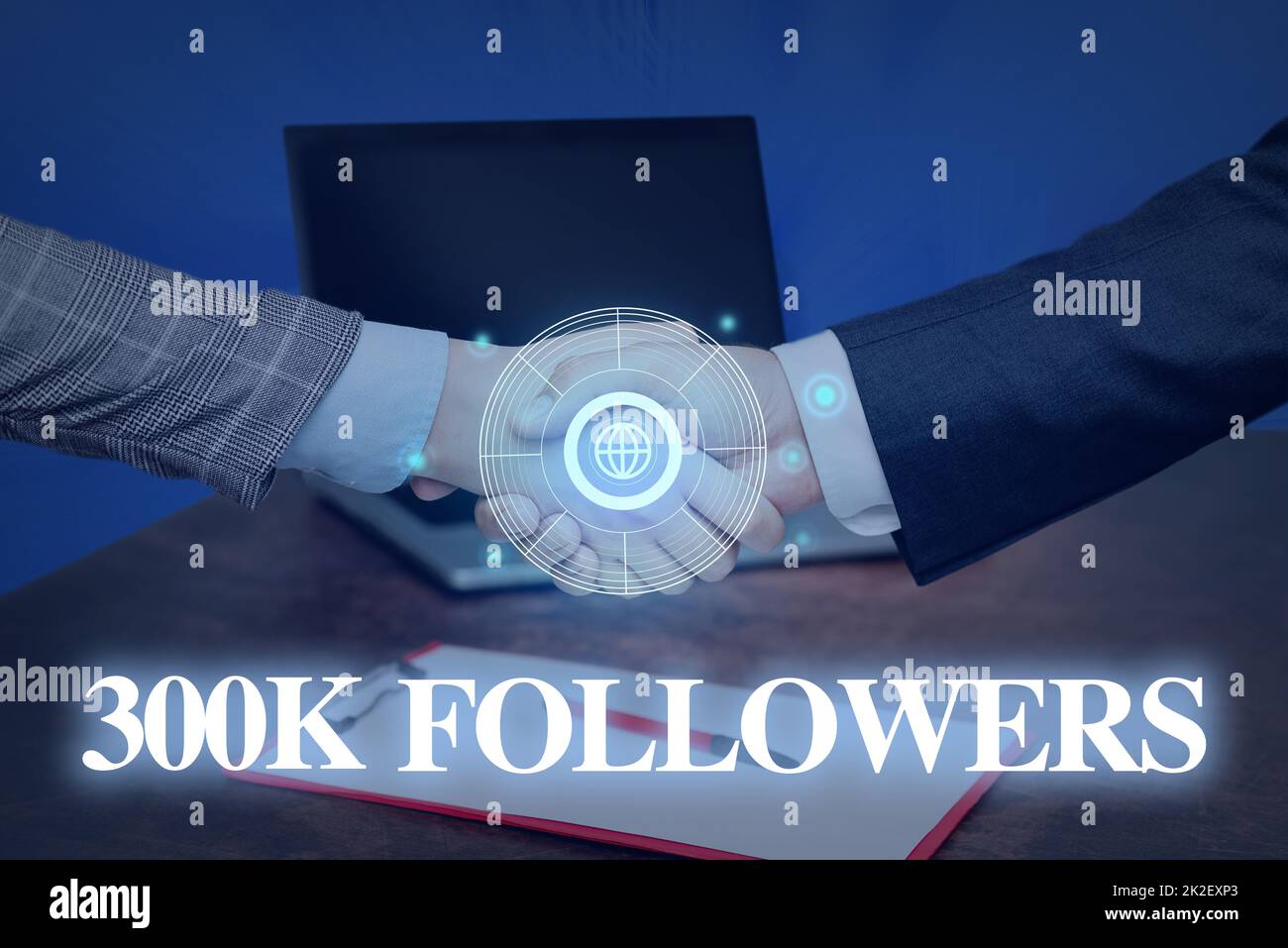 Conceptual caption 300K Followers. Word Written on number of ... Conceptual caption 300K Followers. Word Written on number of ...