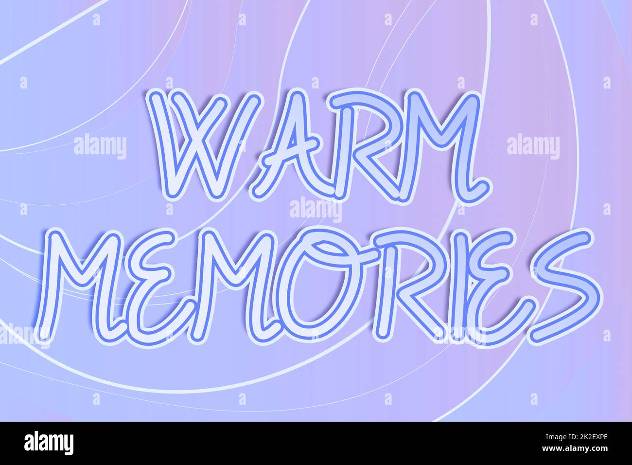 Text sign showing Warm Memories. Internet Concept Warm Memories Line ...