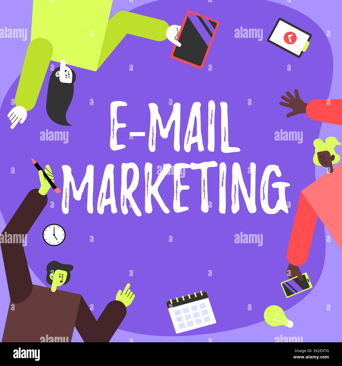 Sign displaying Email Marketing. Internet Concept Sending a commercial ...
