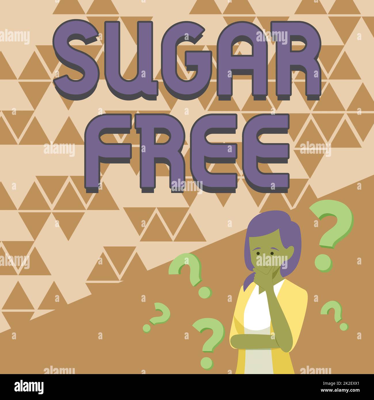 Sign displaying Sugar Free. Business showcase containing an artificial ...