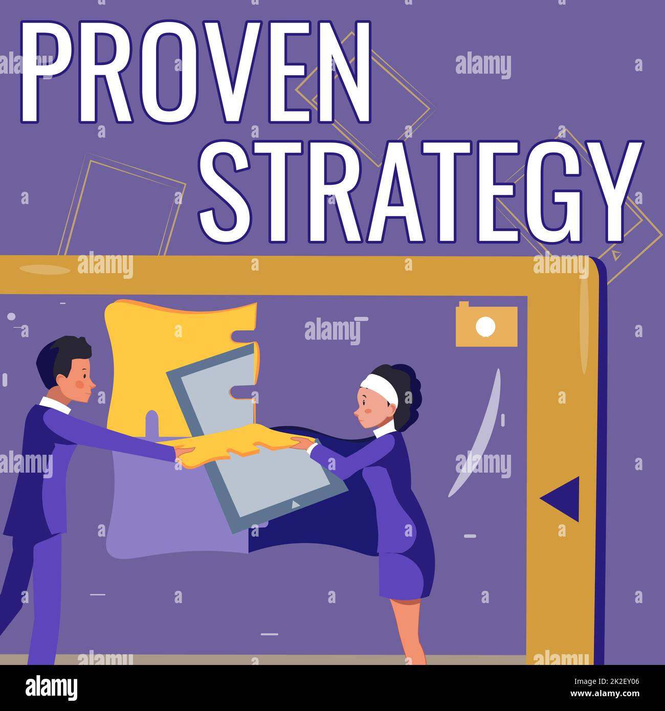 Handwriting text Proven Strategy. Word Written on Confirmed approach or ...