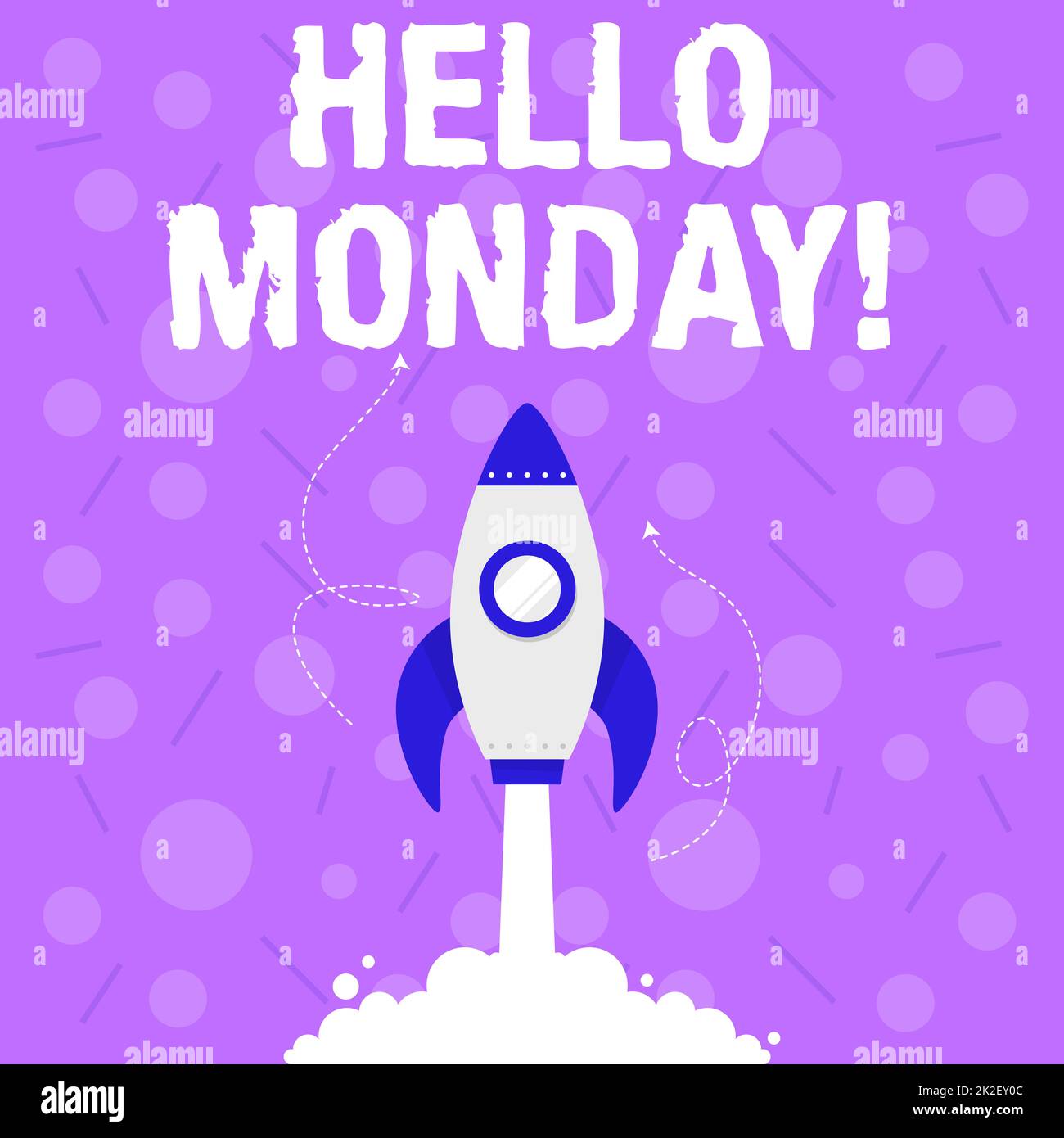 Handwriting text Hello Monday. Word for Greeting Positive Message for a ...