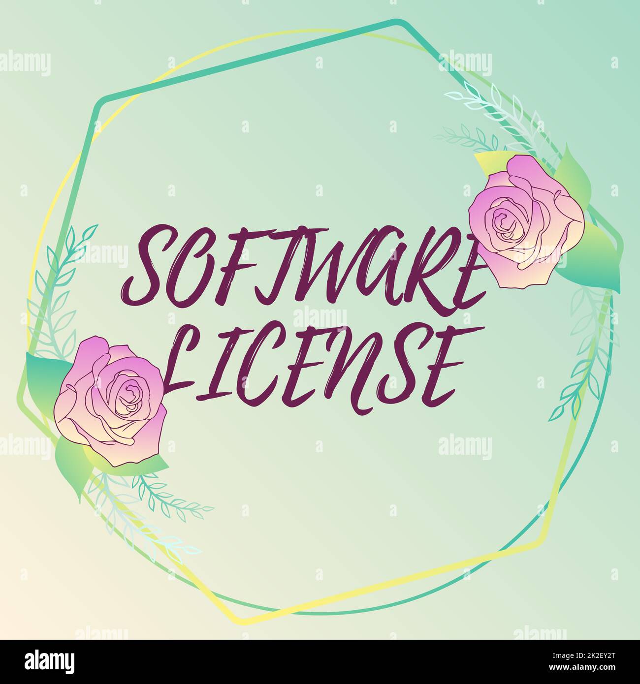 Writing displaying text Software License. Conceptual photo legal ...