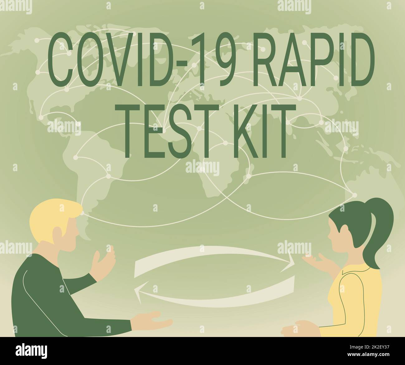 Text caption presenting Rapid Test Kit. Word Written on Emergency ...