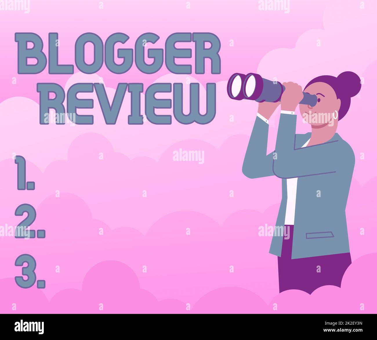 Writing displaying text Blogger Review. Concept meaning making a ...