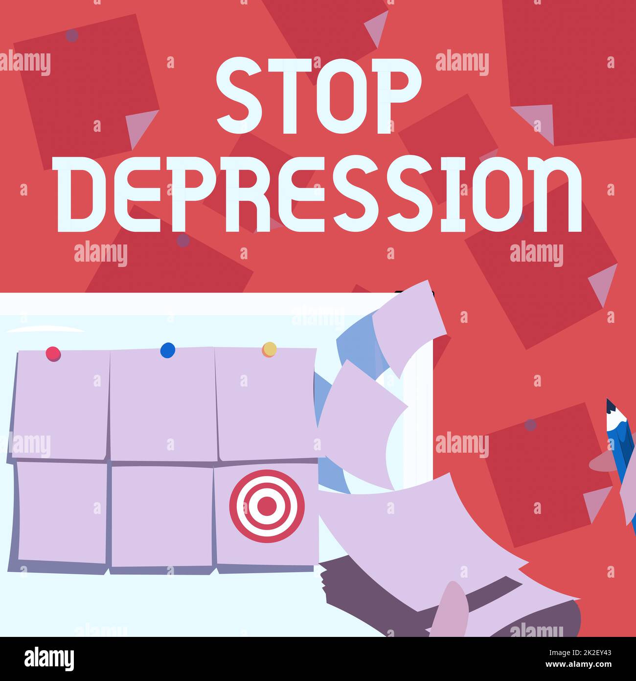 Writing displaying text Stop Depression. Business showcase end the ...