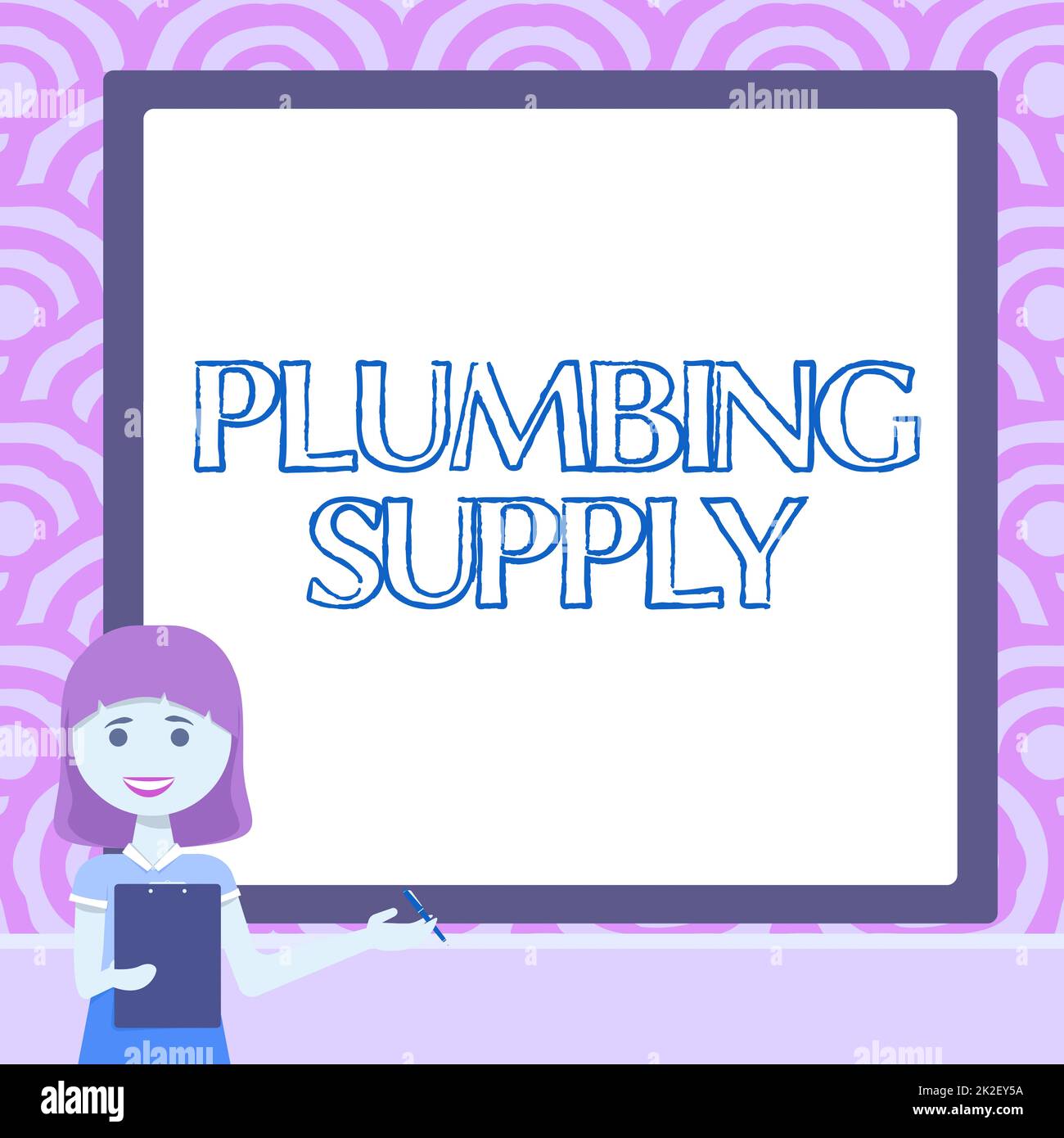 Writing displaying text Plumbing Supply. Business showcase tubes or ...