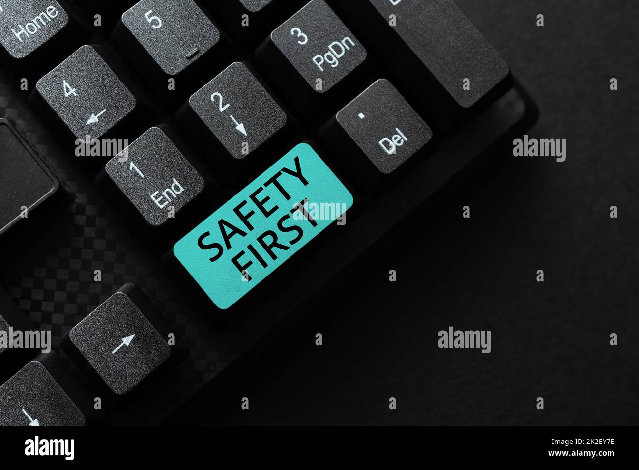 Conceptual display Safety First. Word for best avoid any unnecessary ...