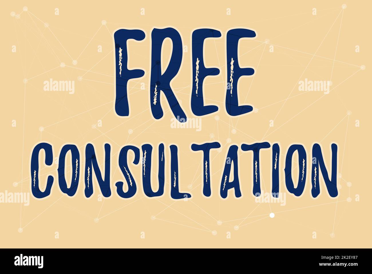 Text caption presenting Free Consultation. Business idea a meeting to ...