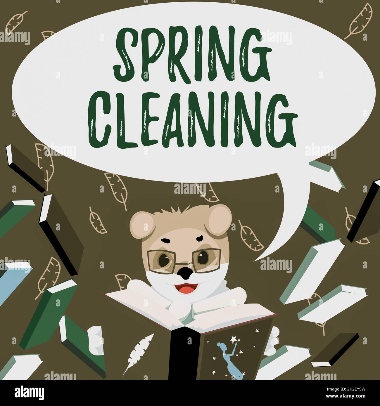 Sign displaying Spring Cleaning. Word Written on practice of thoroughly ...