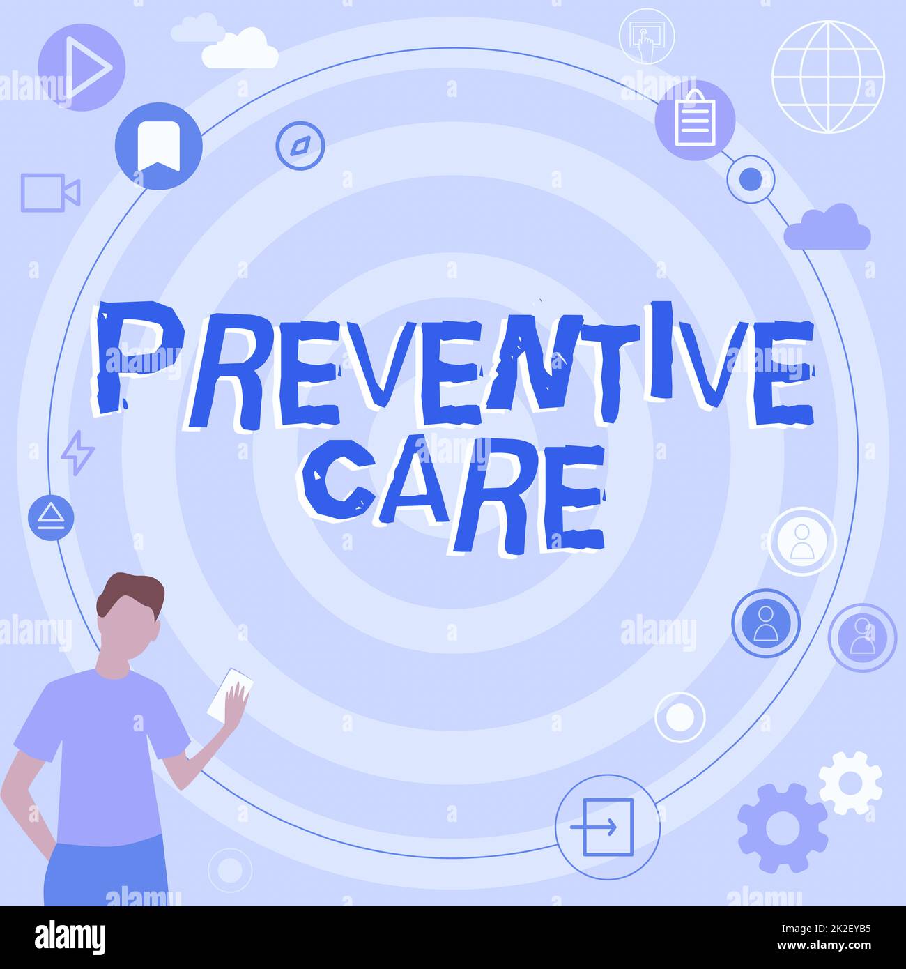 Sign displaying Preventive Care. Concept meaning Health Prevention ...