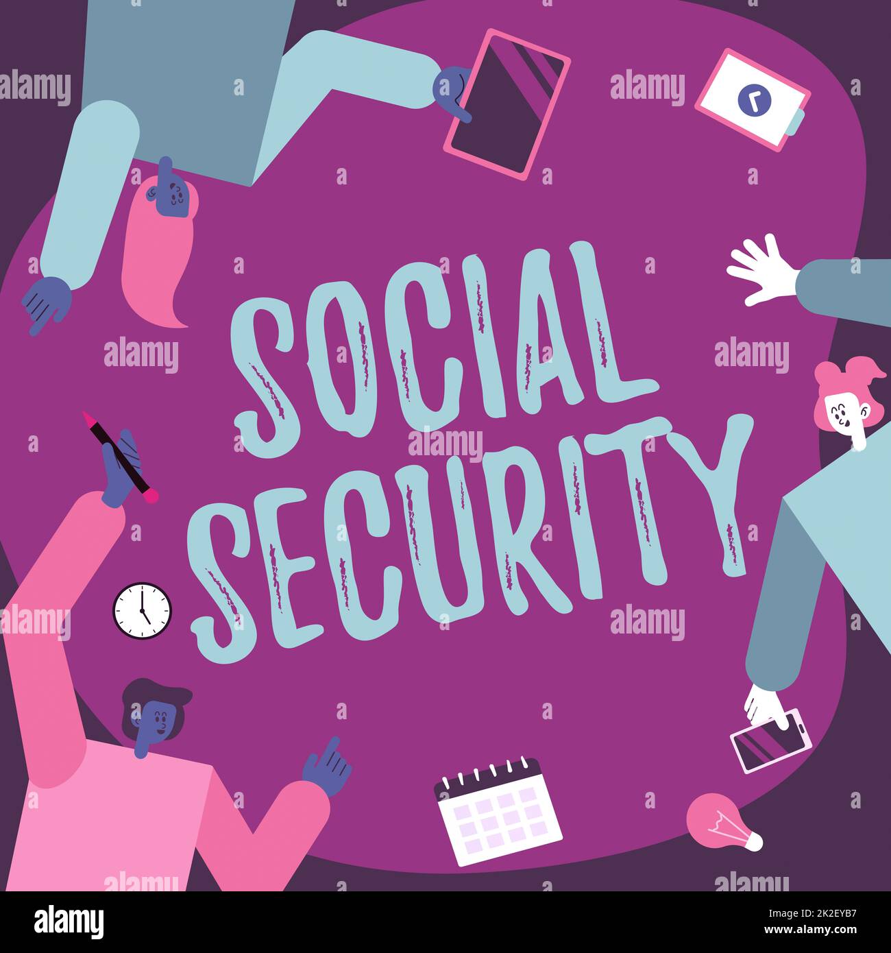 Text Showing Inspiration Social Security Internet Concept Assistance From State Showing With