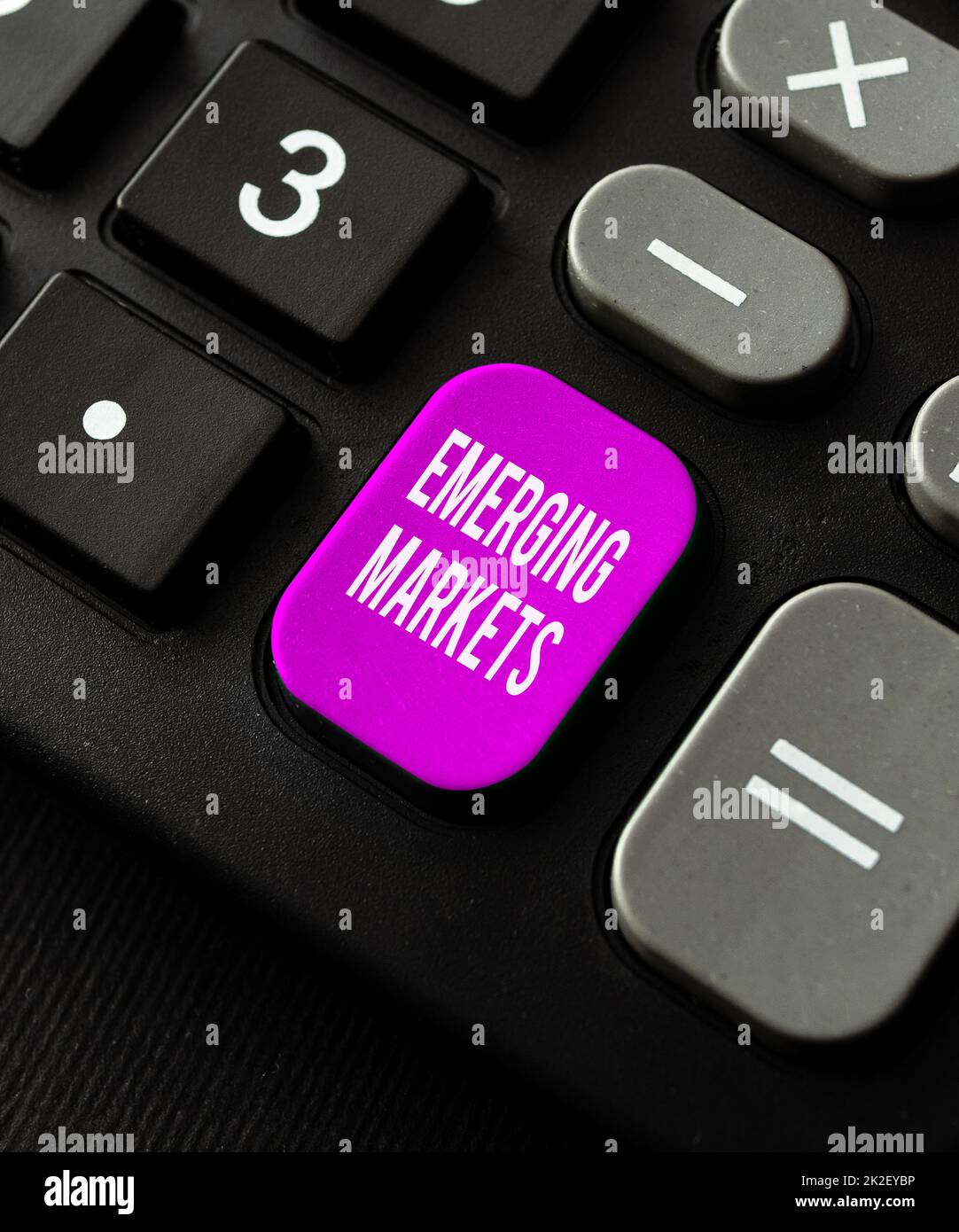 Text showing inspiration Emerging Markets. Business showcase nations ...