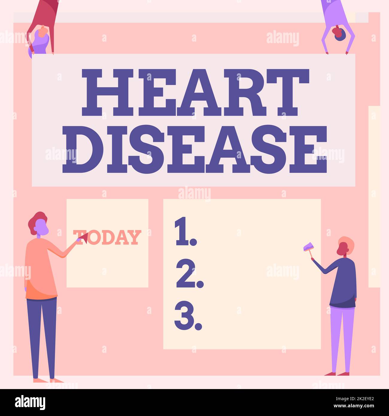 Conceptual display Heart Disease. Word for Heart disorder Conditions ...
