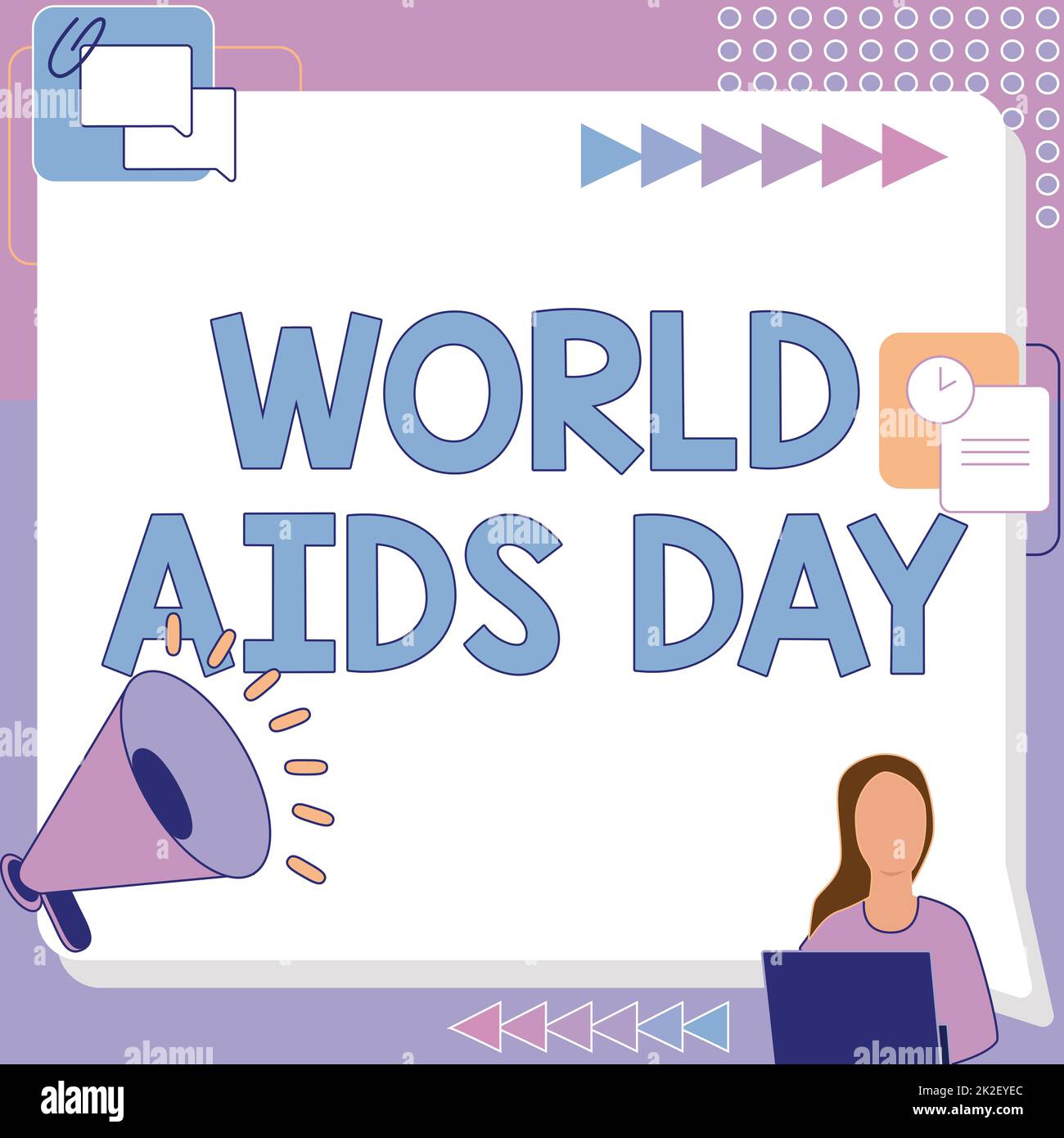 Text sign showing World Aids Day. Word Written on World Aids Day Woman ...