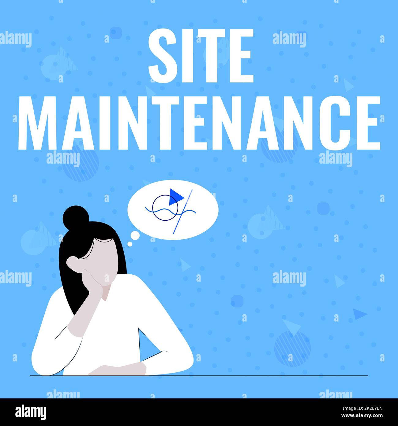 Sign displaying Site Maintenance. Business concept keeping the website ...