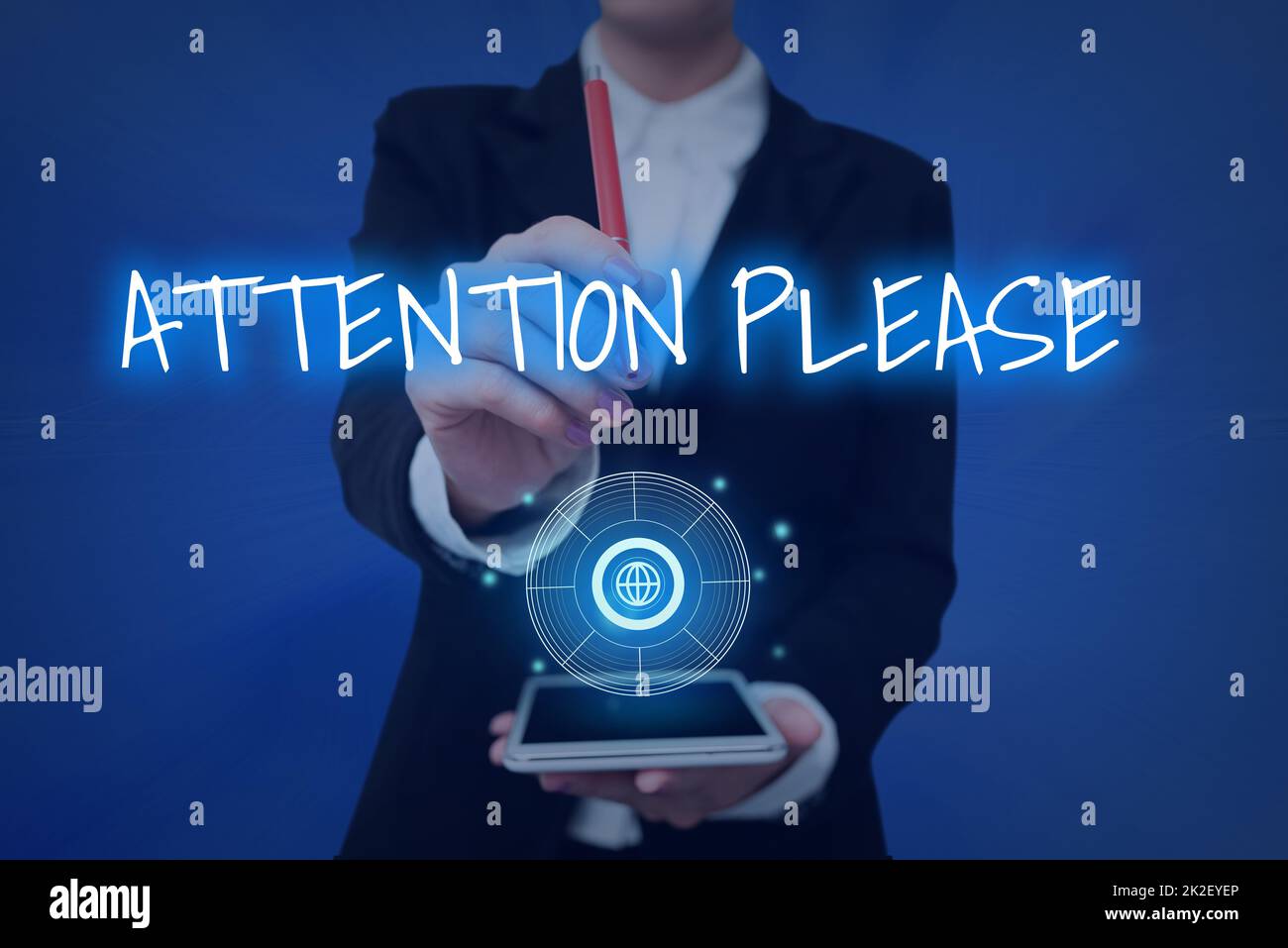 Text sign showing Attention Please. Concept meaning asking showing sop ...