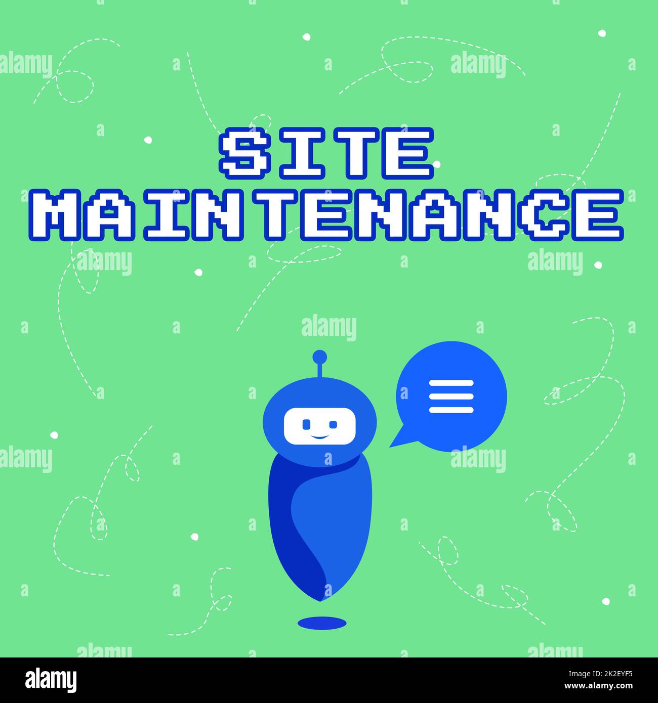 Text showing inspiration Site Maintenance. Conceptual photo keeping the ...