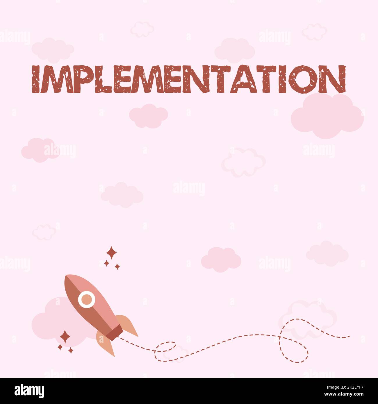 Conceptual caption Implementation. Business approach The process of ...