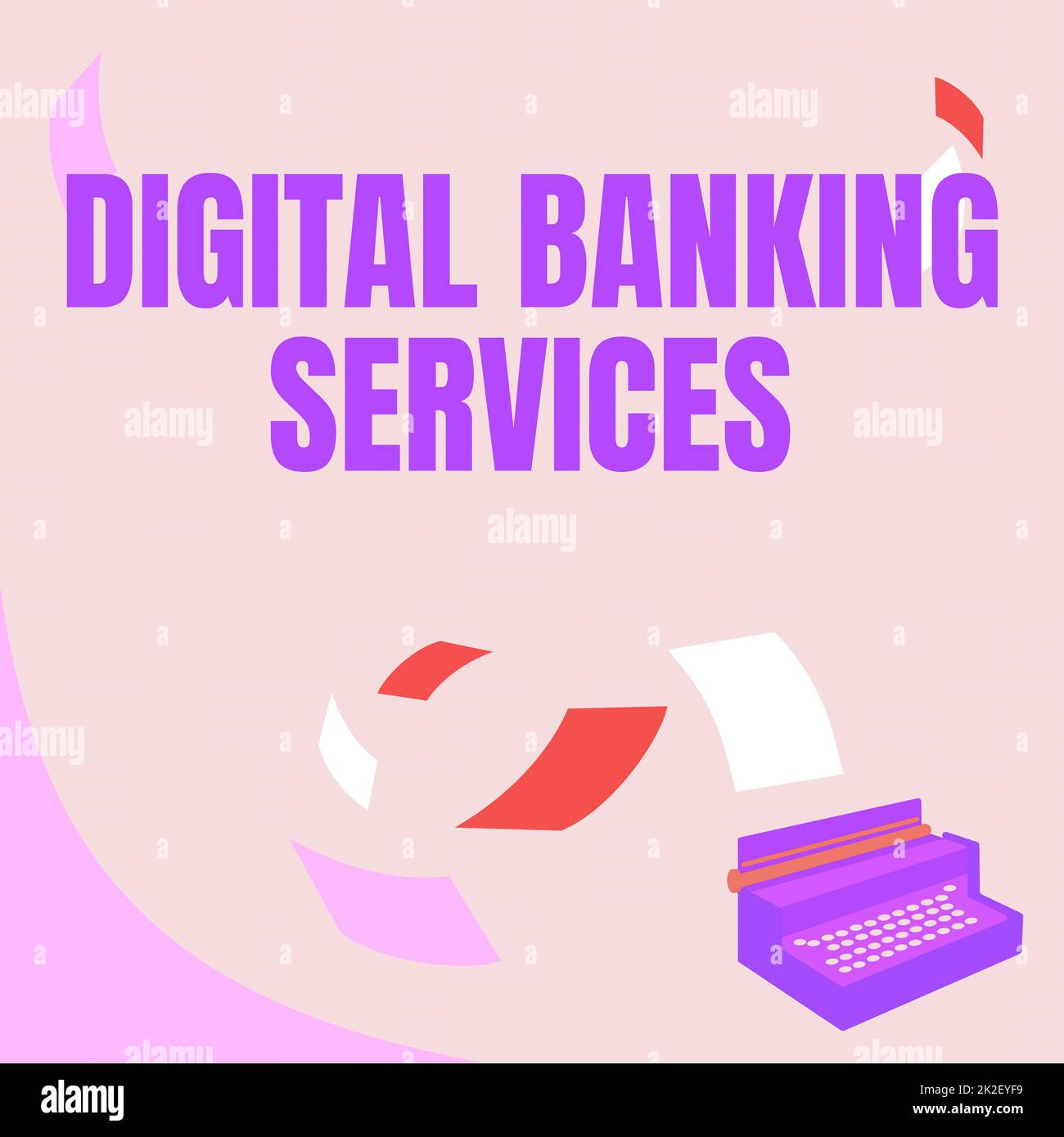 Writing displaying text Digital Banking Services. Business overview ...