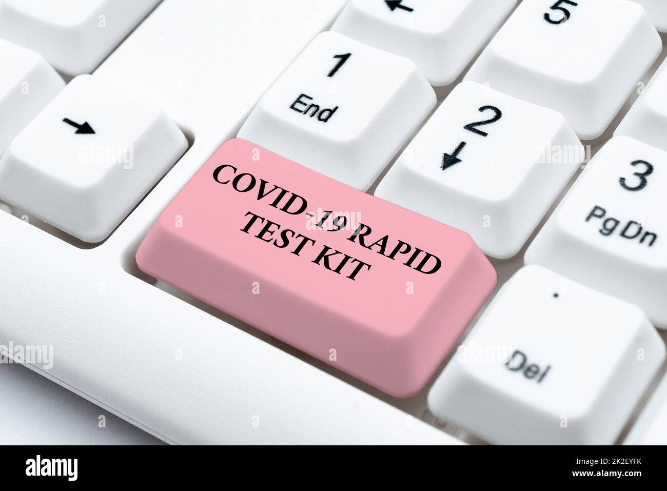 Conceptual caption Rapid Test Kit. Internet Concept Emergency medical ...