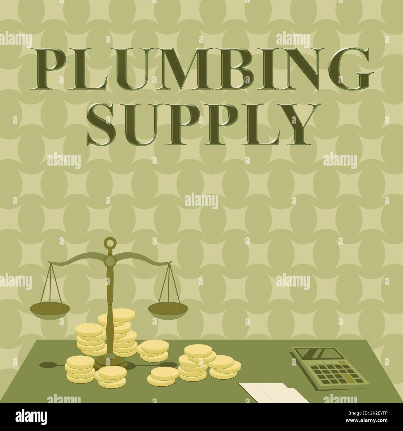 Handwriting text Plumbing Supply. Word Written on tubes or pipes ...