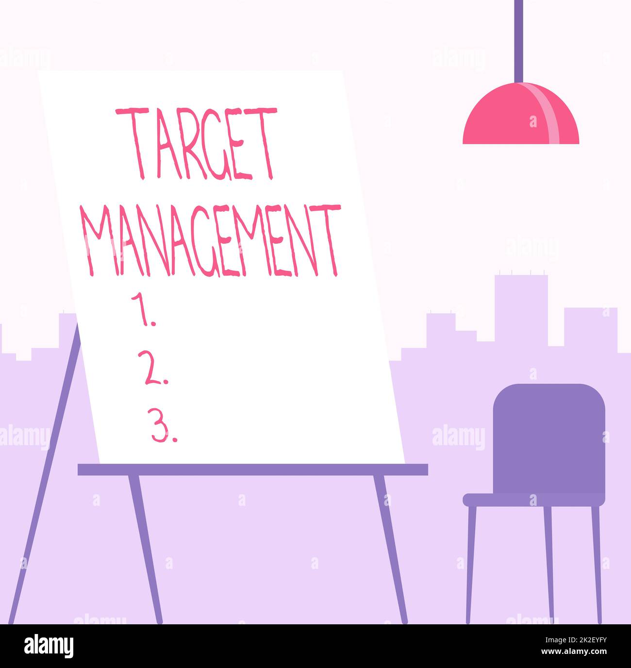 Text caption presenting Target Management. Business idea nurturing the ...