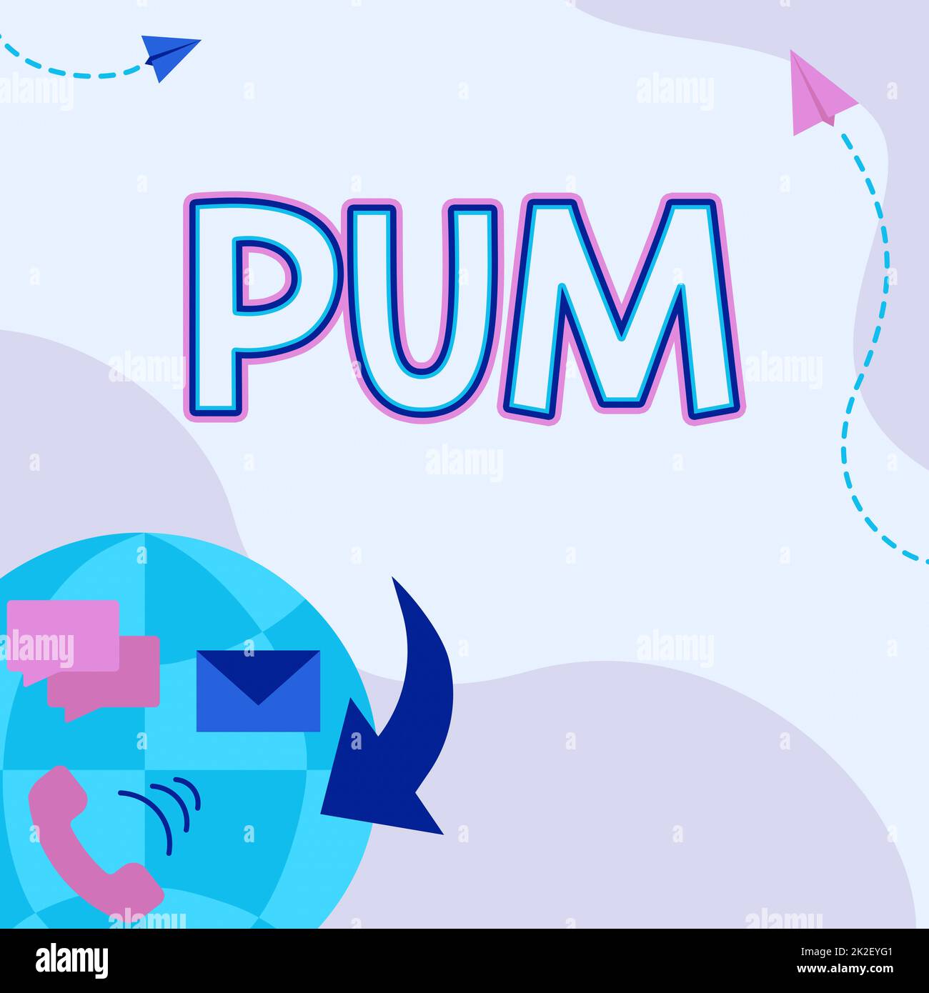 Sign displaying Pum. Word Written on unwanted change that can be ...