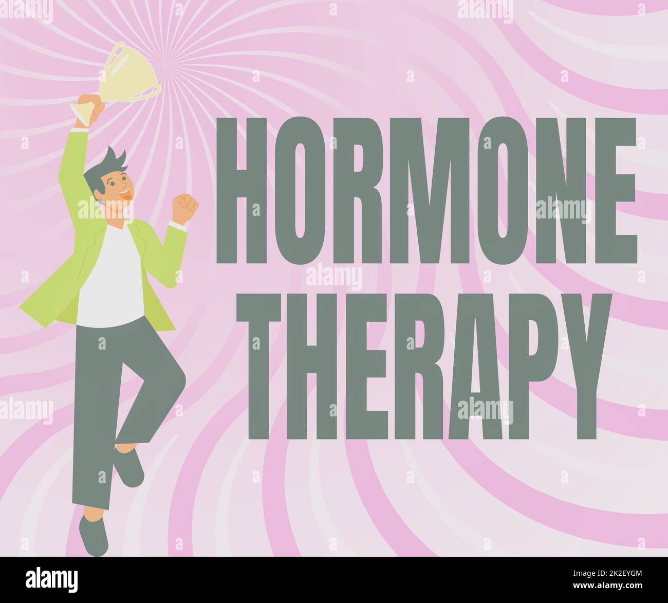 Text showing inspiration Hormone Therapy. Concept meaning use of ...