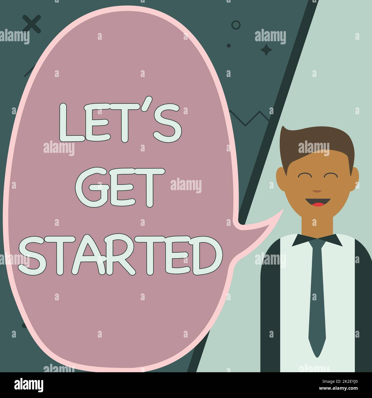 Sign displaying Let s is Get Started. Internet Concept To begin doing ...